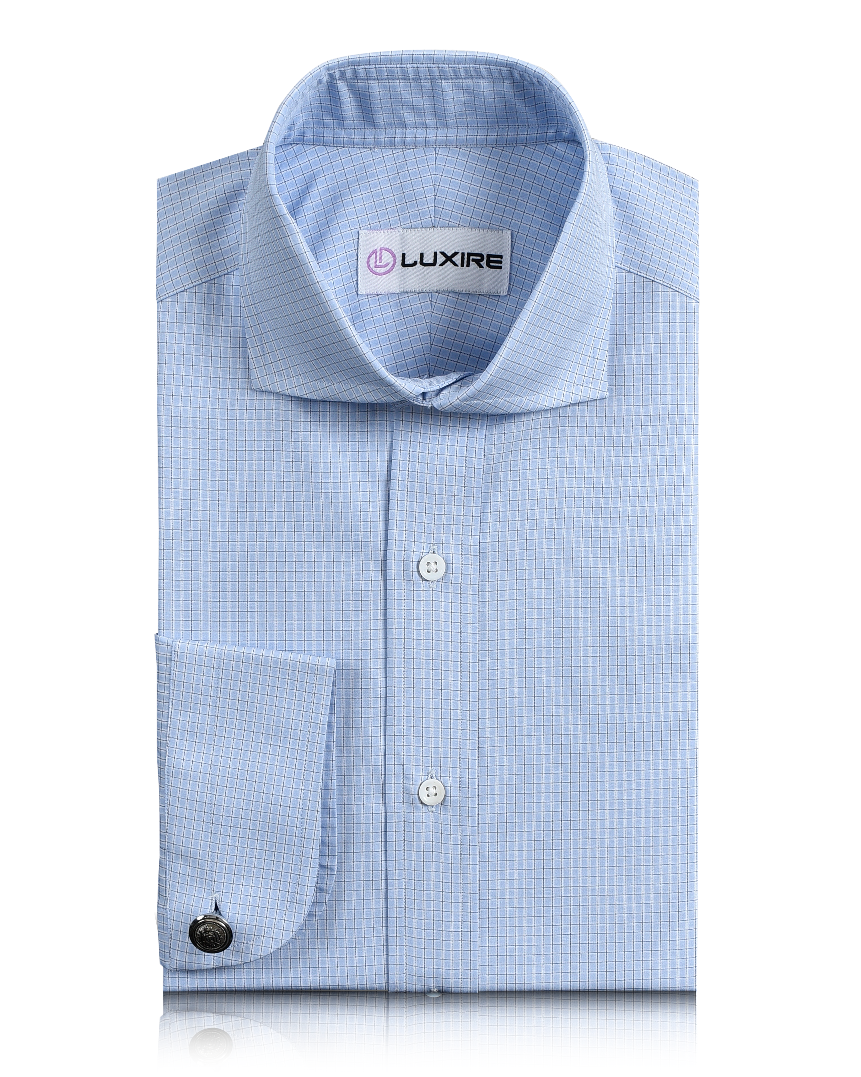 Blue Pin Graph Checks – Luxire Custom Clothing